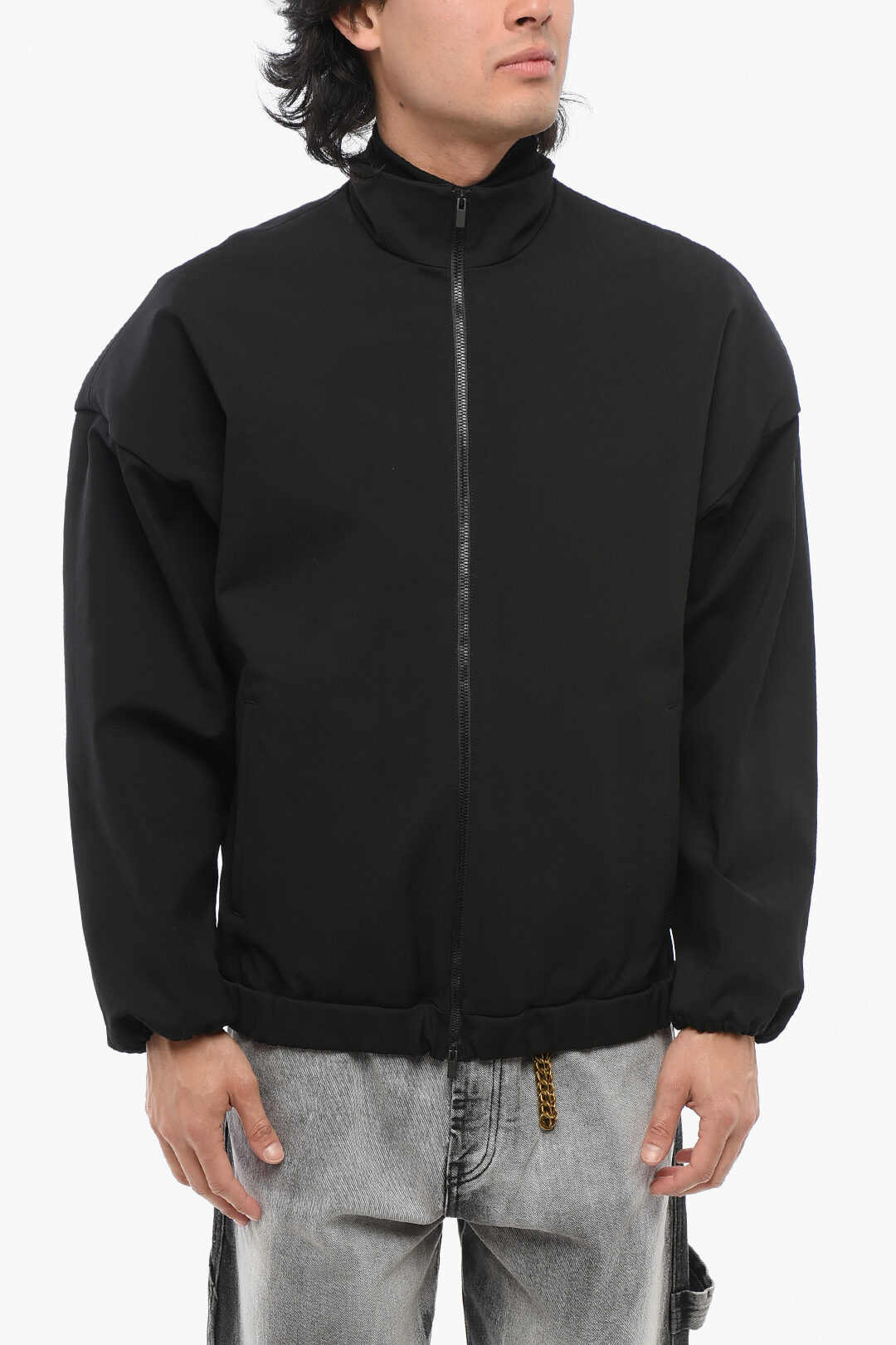 Fear Of God Viscose Blend ETERNAL Bomber Jacket with Embossed Detail ...