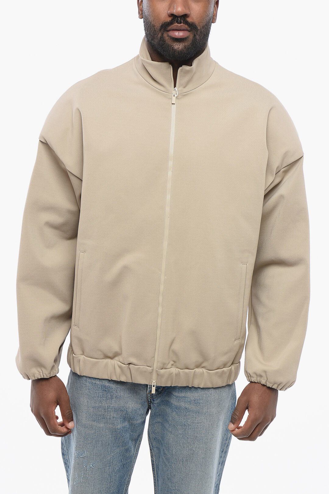 Fear Of God Viscose Blend ETERNAL Bomber Jacket with Embossed Detail ...