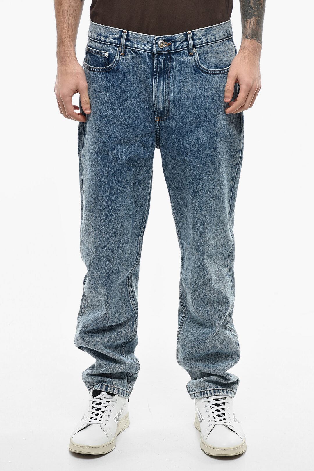 A.P.C. Visible Stiching Bleached Effect MARTIN Jeans 18cm men - Glamood ...