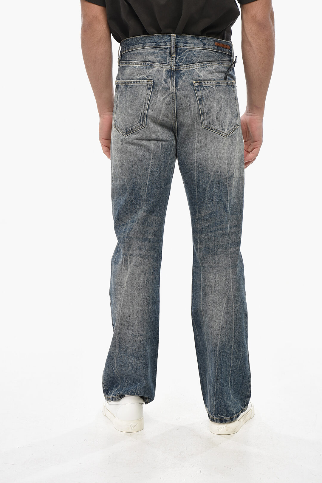 1989 Studio Whiskering Effect Straight Leg OLD SETTER Jeans 25cm herren ...