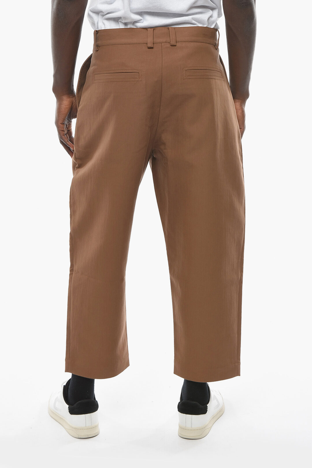 Studio Nicholson Wide Leg Single-Pleat Pants men - Glamood Outlet