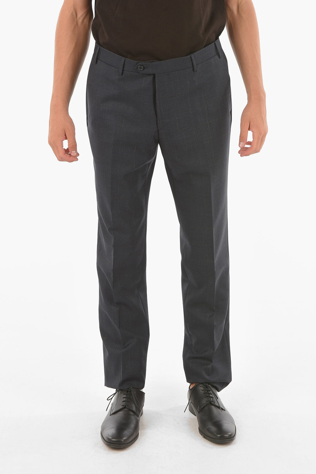 Corneliani Windowpane Checkered ACADEMY Suit with Notch Lapel men ...
