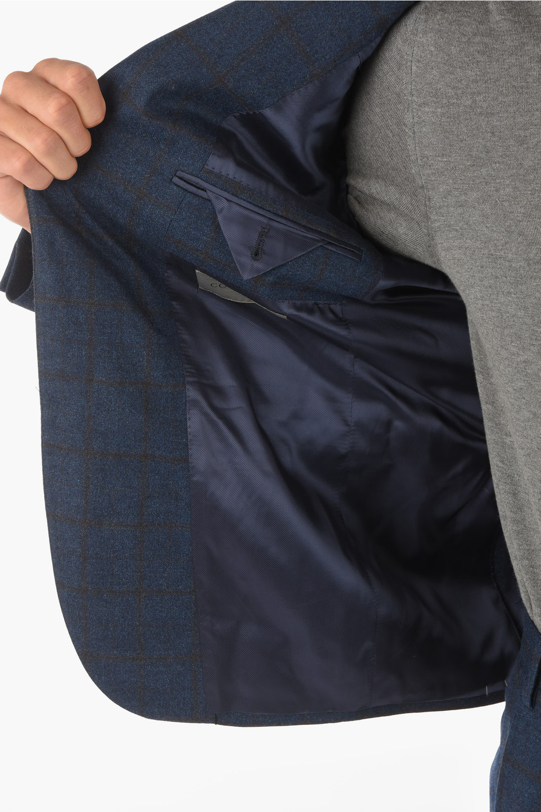 Corneliani Windowpane Checkered GATE Suit with Notch Lapel men ...