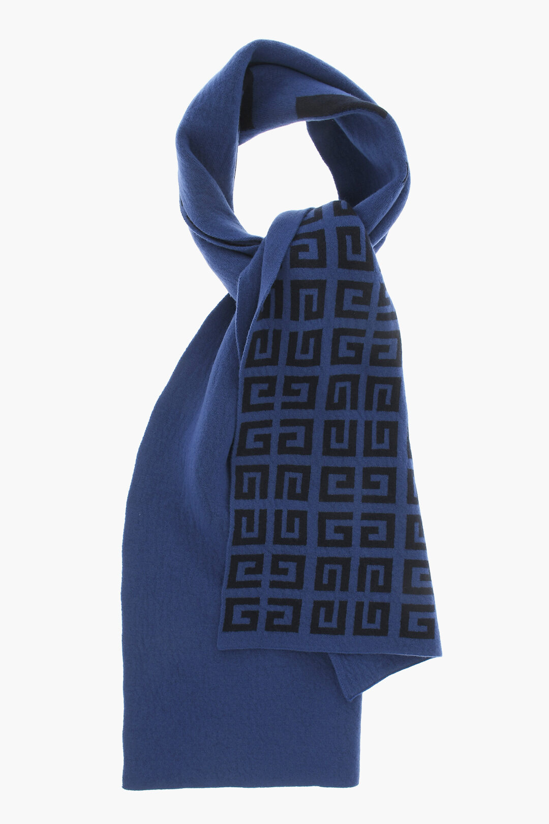 Givenchy Wool And Cashmere Maxi Scarf with Embroidery Logo men ...