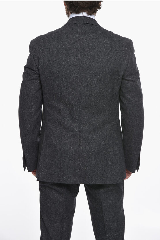 Corneliani Wool and Silk ACADEMY SOFT Suit with Flap Pockets men ...