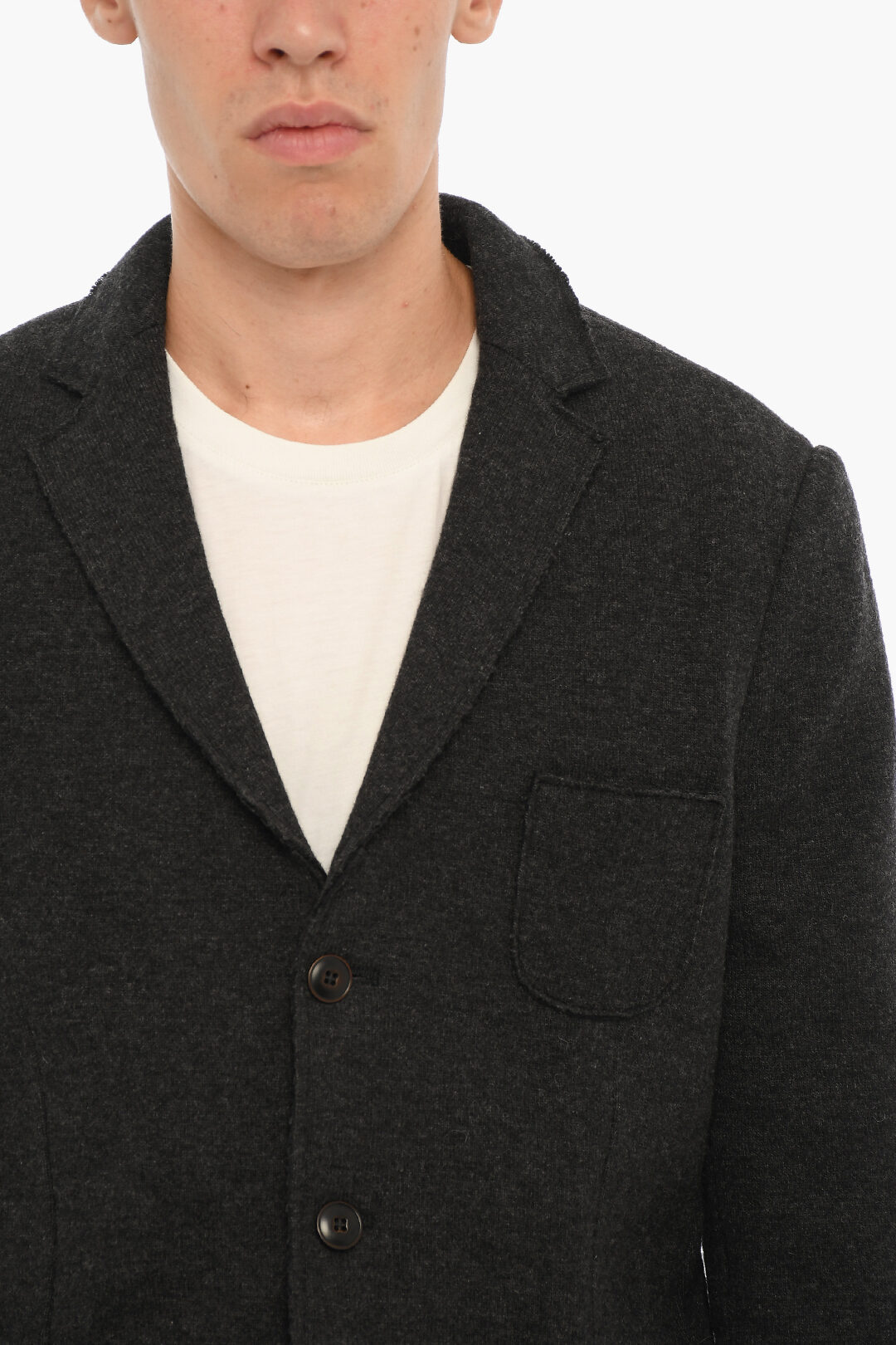 Woolrich Wool Blend Center Vent Notch Lapel 3-Button Blazer men ...