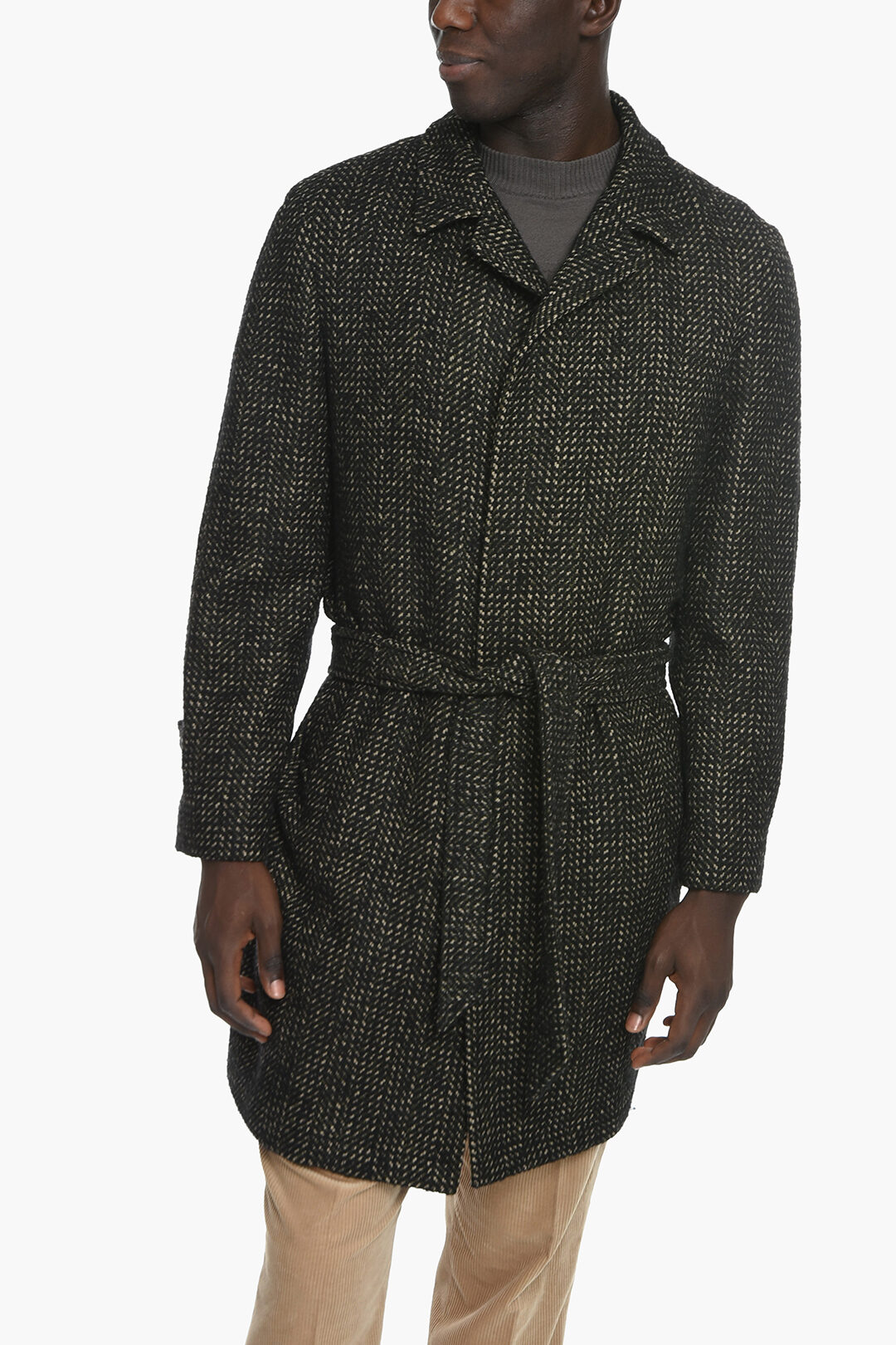 Tagliatore Wool-blend CURT Coat with Herringbone Pattern men - Glamood ...
