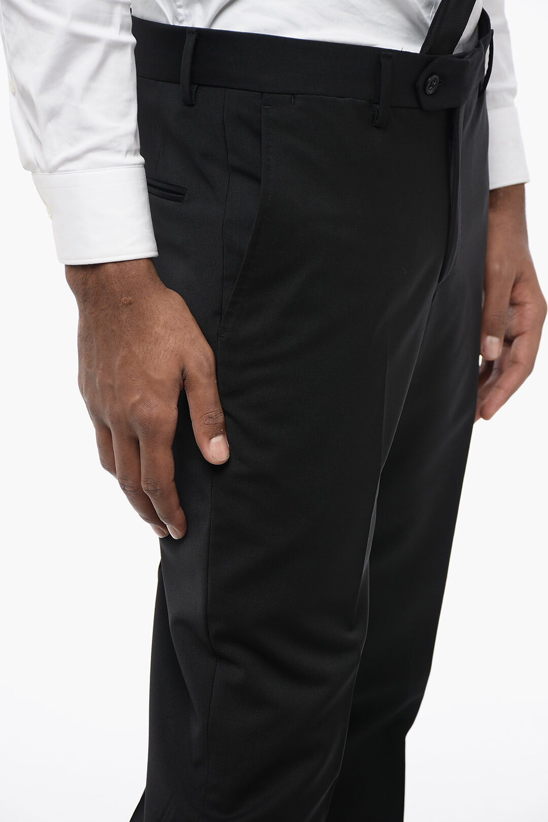 Brian Dales Wool Blend Slim Fit Suit with Flap Pockets men - Glamood Outlet