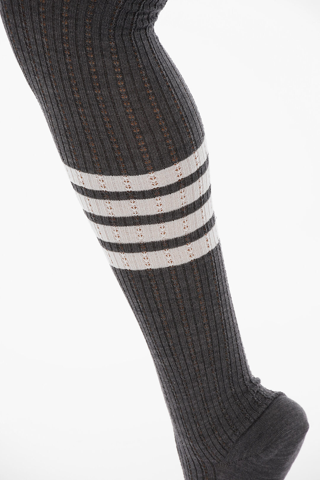 Thom Browne Wool Blend Tights with Embroidery women - Glamood Outlet