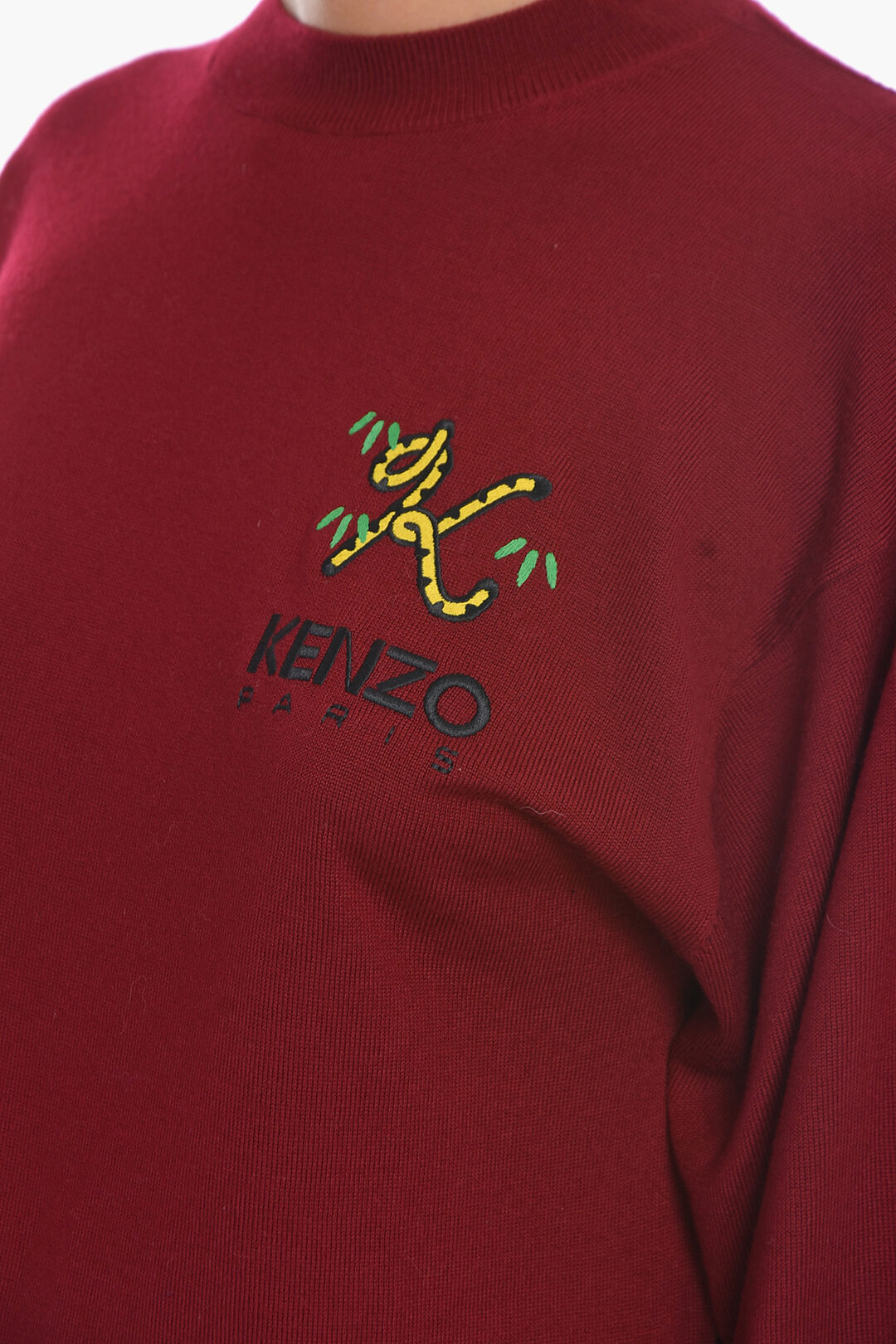 Kenzo Wool CREST Sweater with Embroidered Logo women - Glamood Outlet