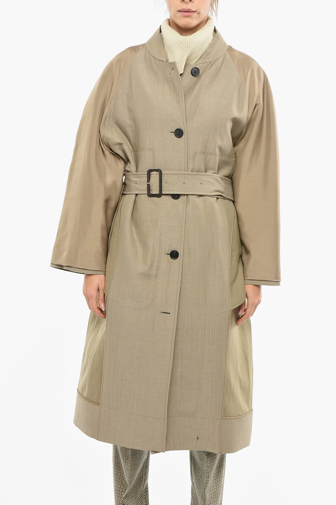 The Row Wool Distressed Coat with Self-tie Detailing women - Glamood Outlet