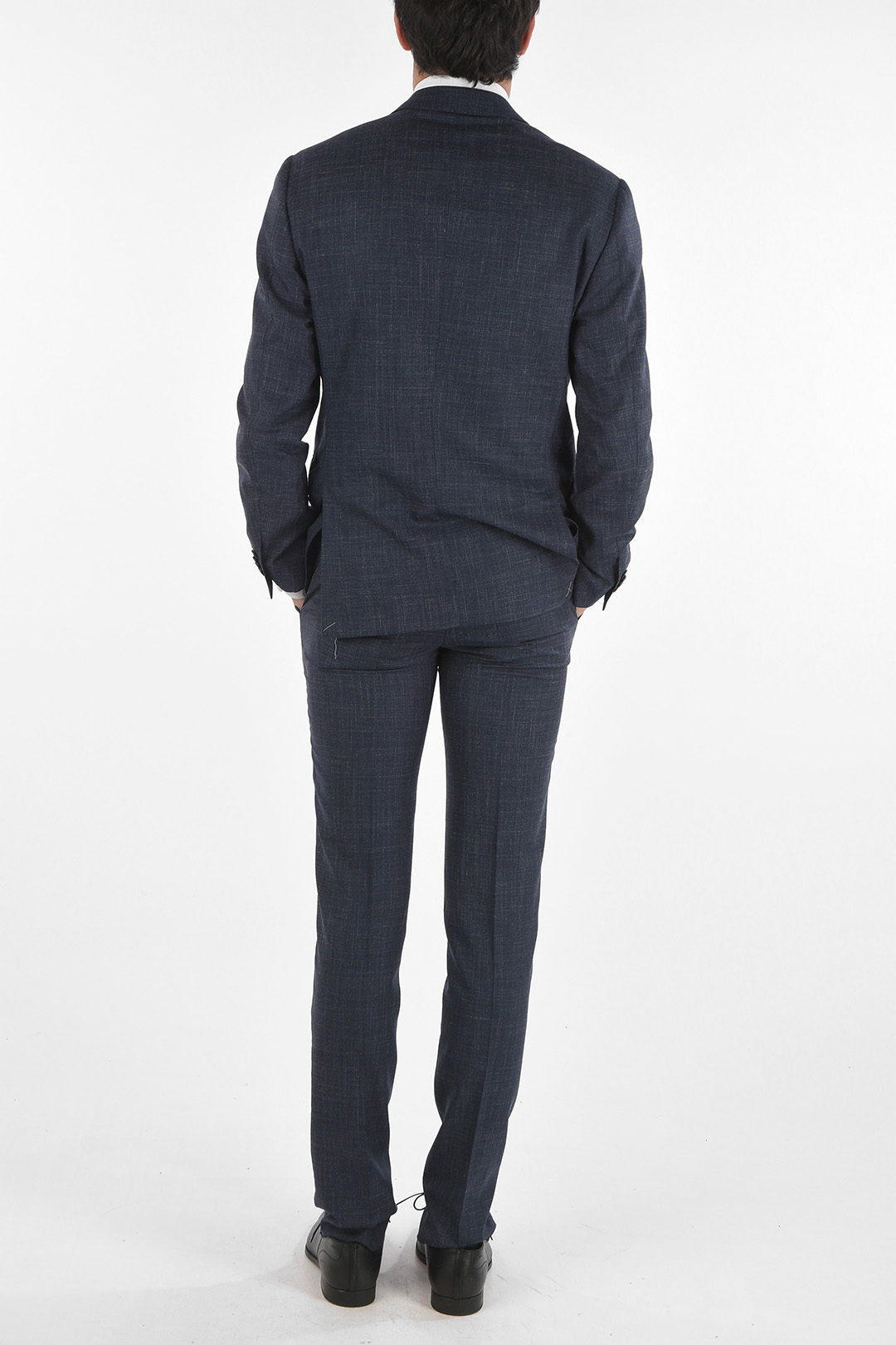 Corneliani Wool Flax Silk ACADEMY SOFT Suit with Notch Lapel men ...