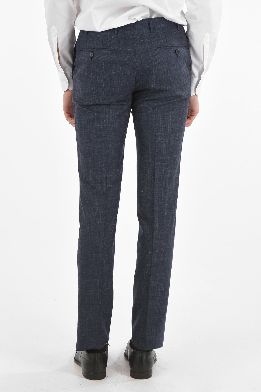 Corneliani Wool Flax Silk ACADEMY SOFT Suit with Notch Lapel men ...