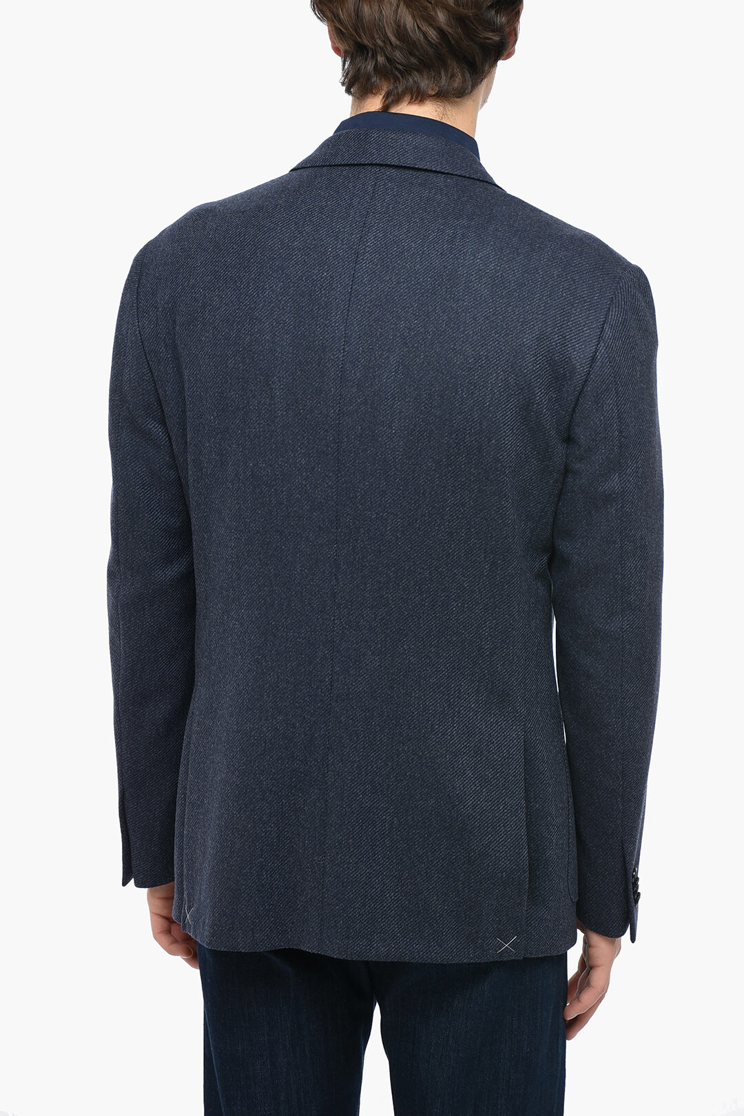 Corneliani Wool GATE Blazer with Hopsack Pattern men - Glamood Outlet