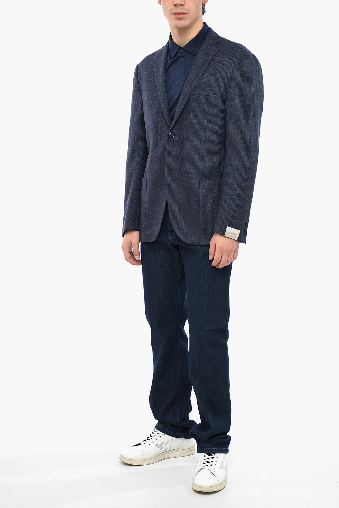 Corneliani Wool GATE Blazer with Hopsack Pattern men - Glamood Outlet