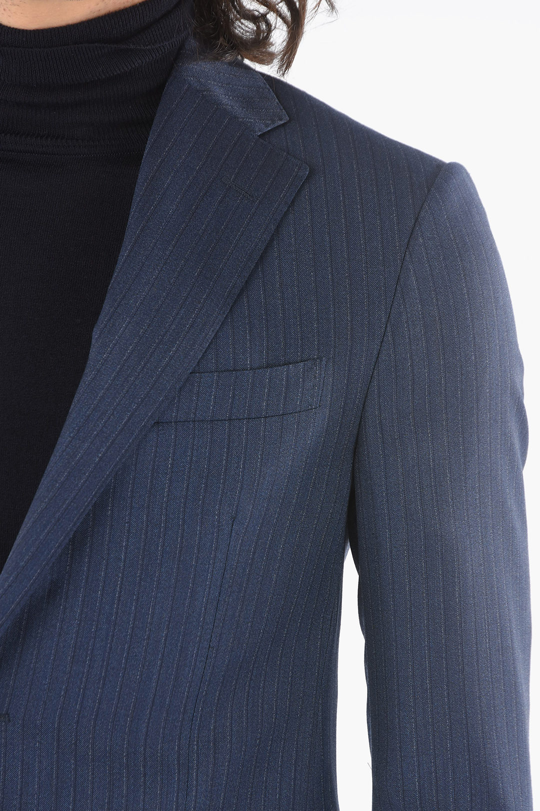 Corneliani Wool Half-Lined Suit with Notch Lapel and Flap Pocket men ...