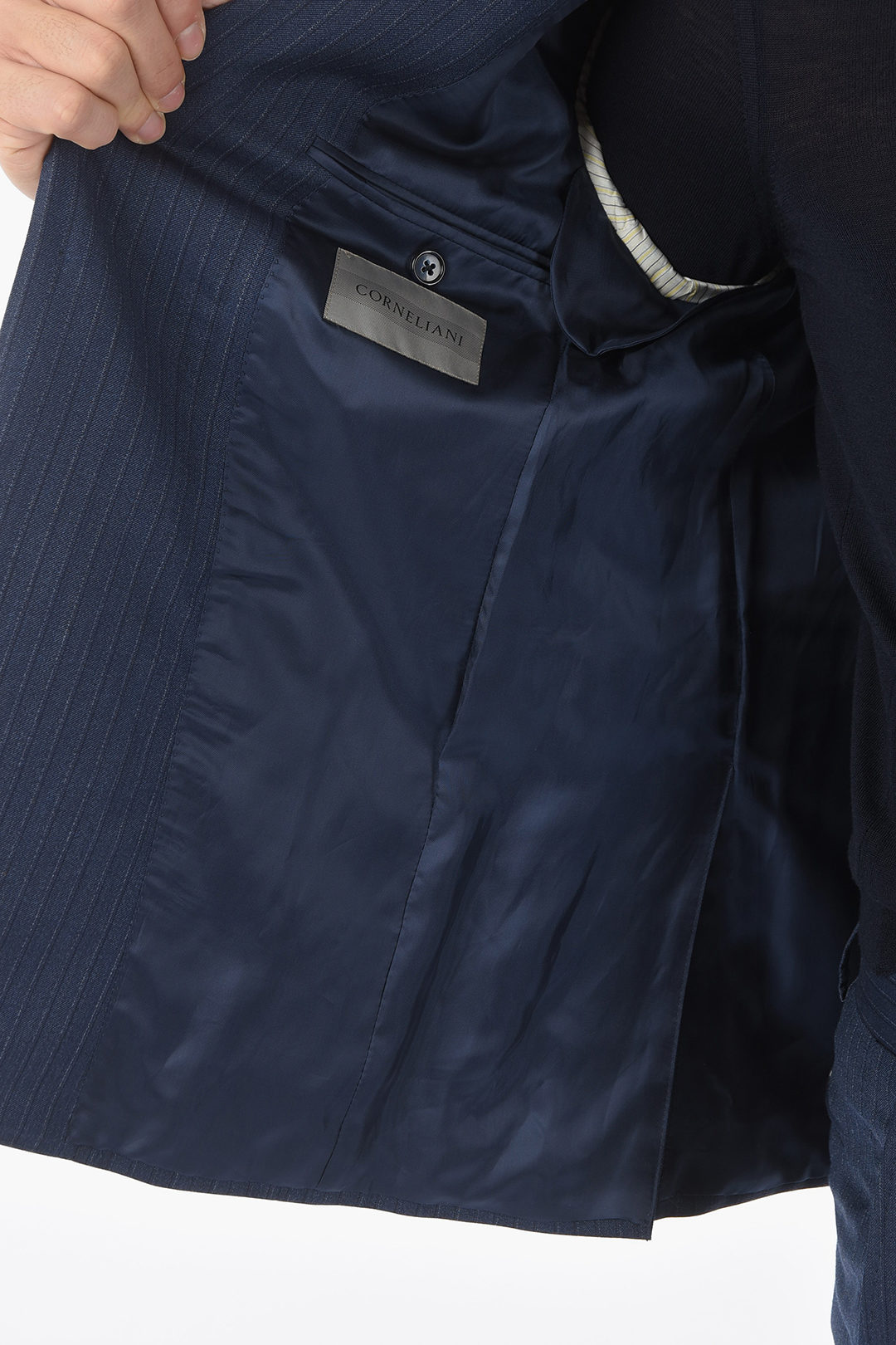 Corneliani Wool Half-Lined Suit with Notch Lapel and Flap Pocket men ...