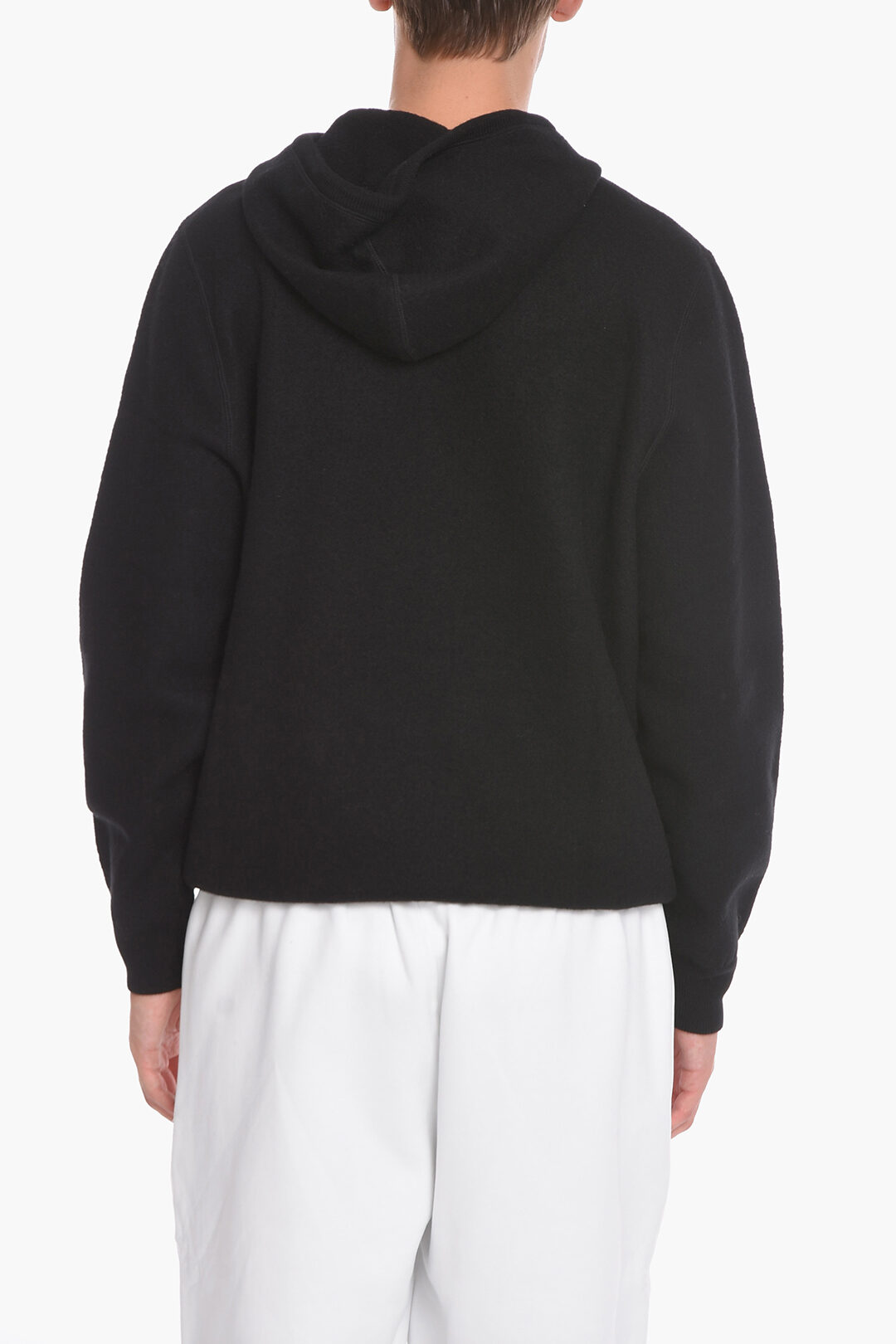 MC2 Saint Barth Wool Hoodie with Front Embroidery men - Glamood Outlet