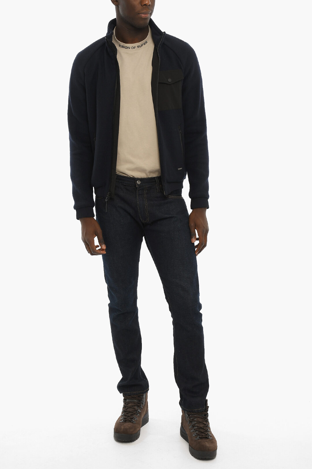 Woolrich Wool Jacket with Contrasting Breast Pocket men - Glamood Outlet