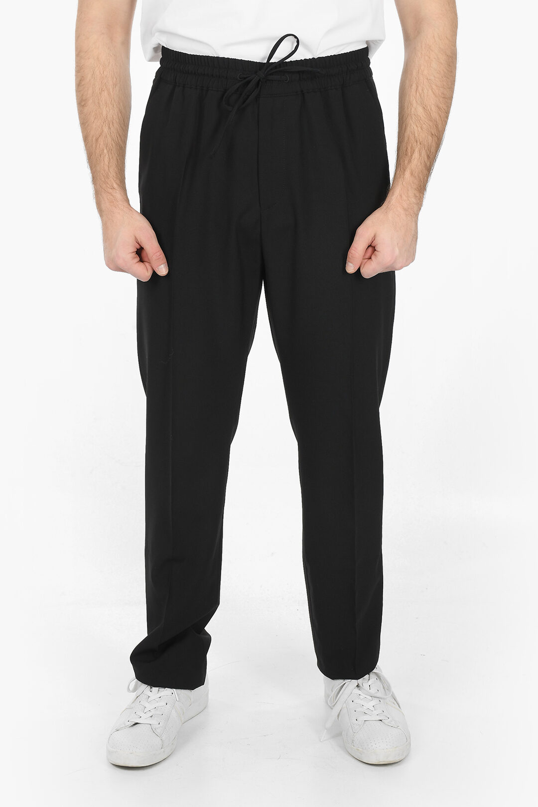 Versace Wool Pants With Drawstrings men - Glamood Outlet