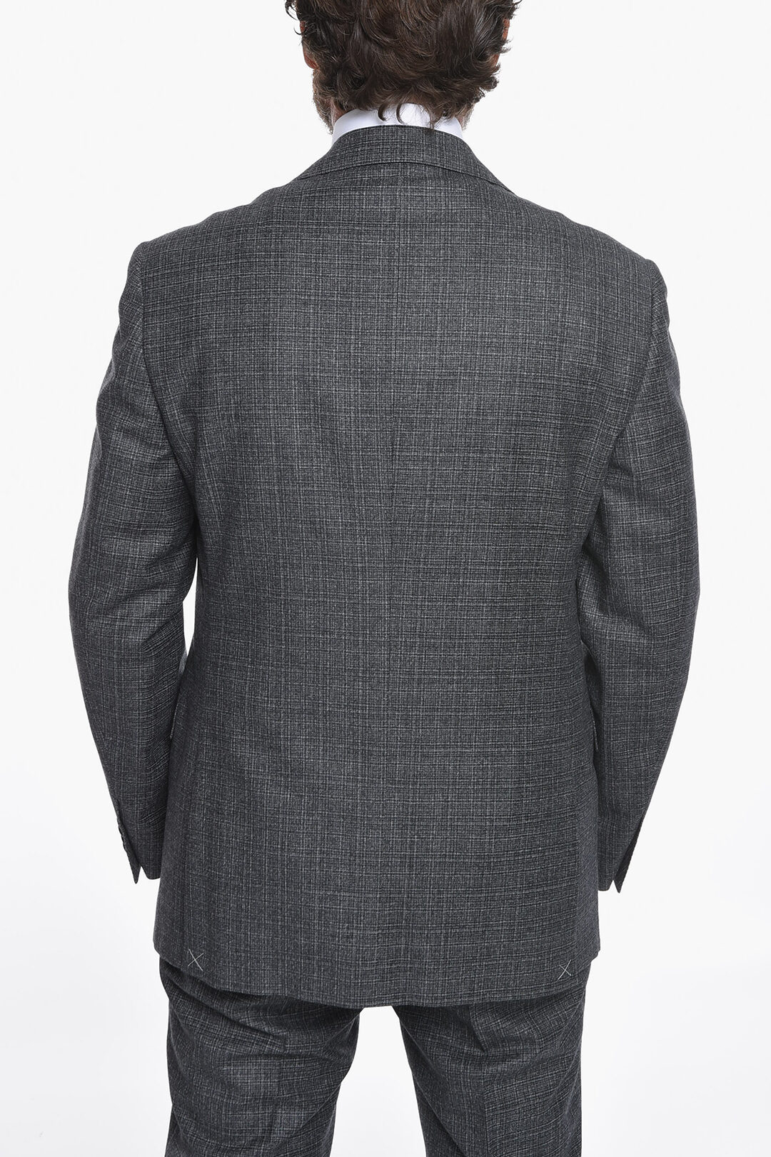 Corneliani Wool Tweed ACADEMY Suit with Flap Pockets men - Glamood Outlet