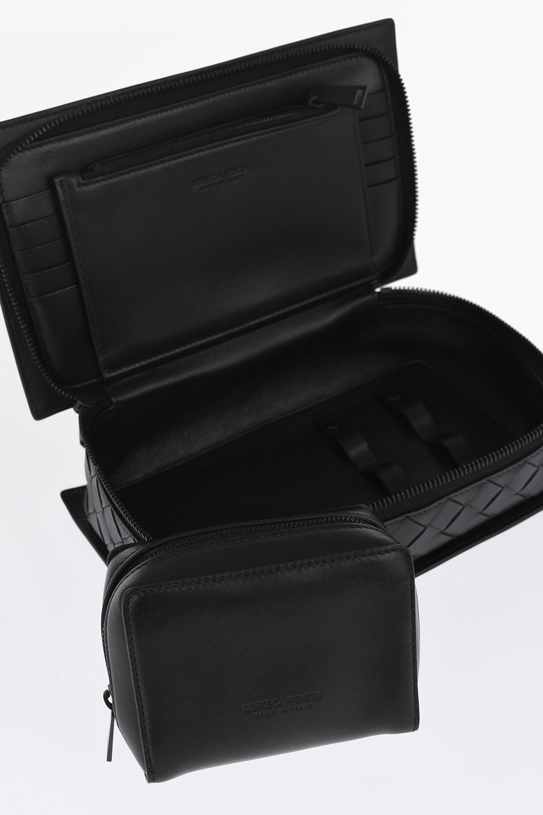 Bottega Veneta Woven Leather Business Case with Inner Coin-holder ...