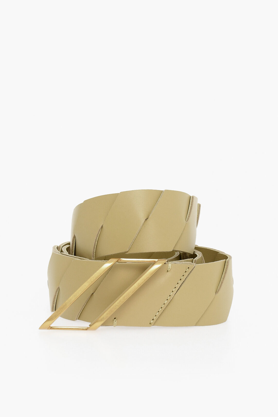 Bottega Veneta Woven Leather FRENCH Belt women - Glamood Outlet