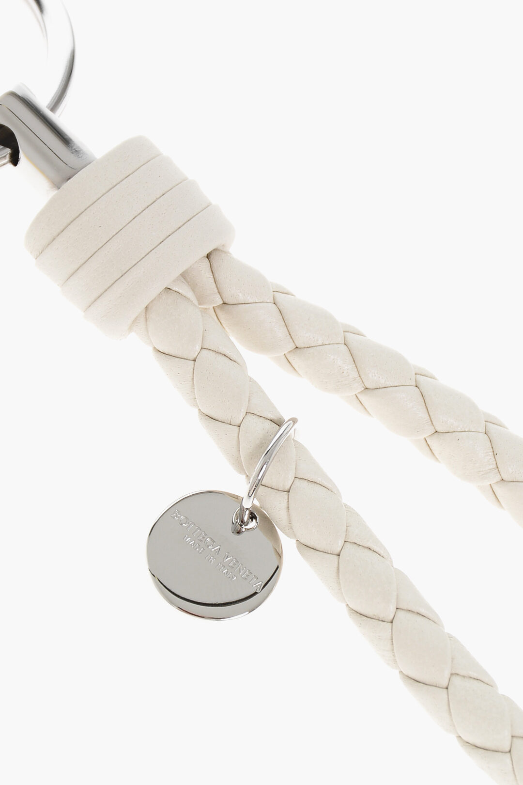 Bottega Veneta Woven Leather Key Ring women - Glamood Outlet