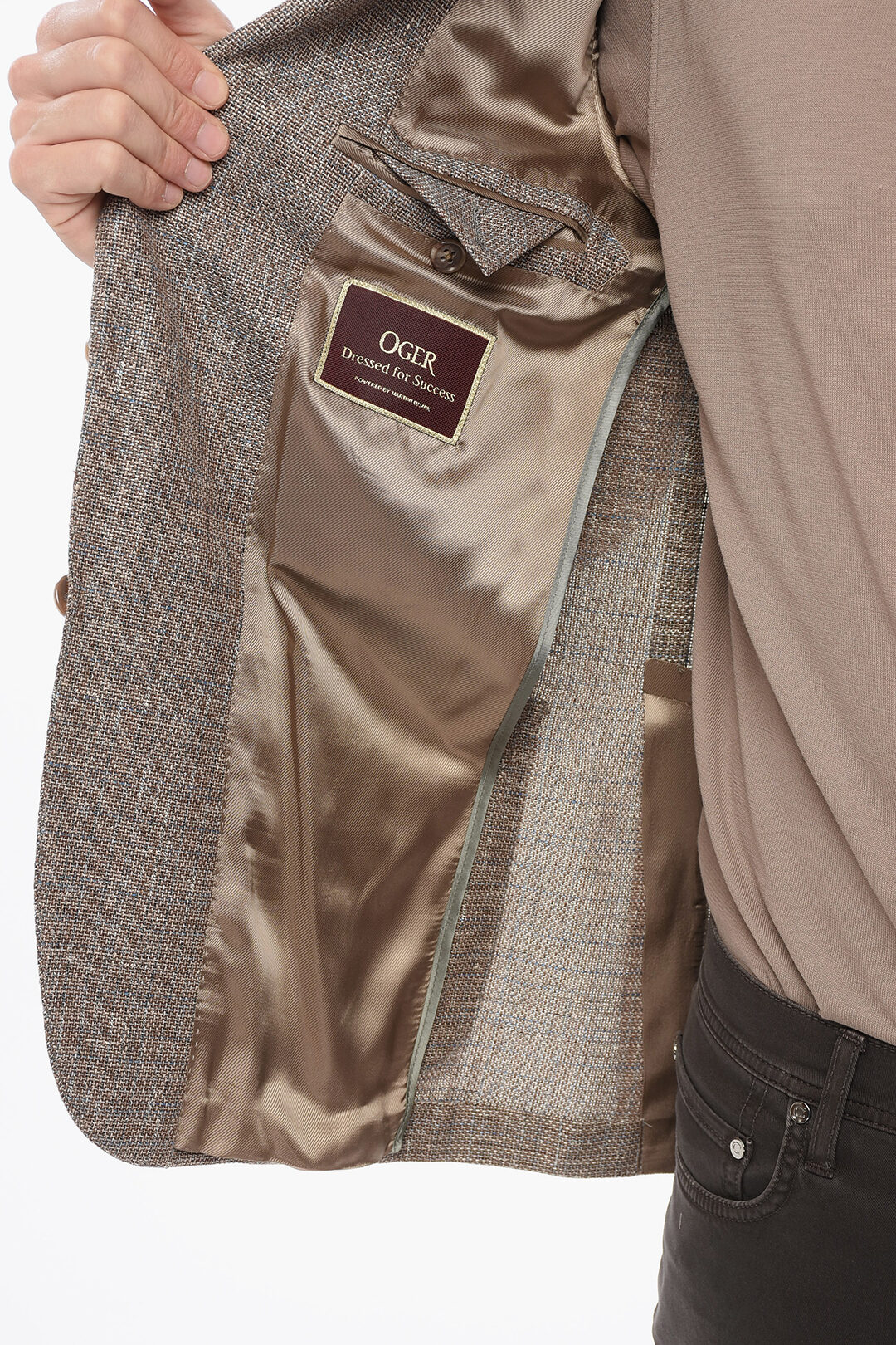 Oger Woven Linen Half-lined Blazer men - Glamood Outlet