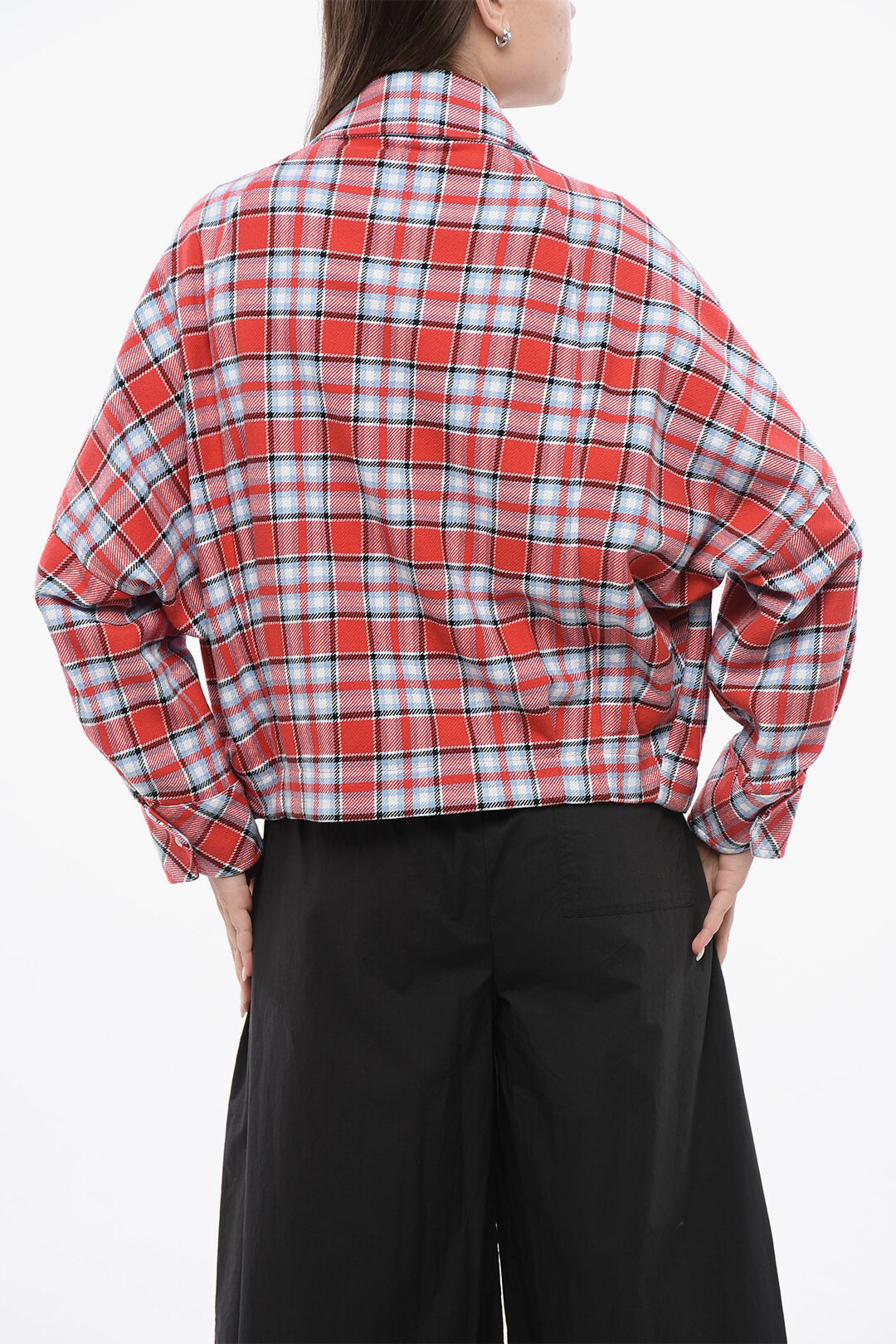 Woolrich Zipped Checkered TIMBER Overshirt women - Glamood Outlet