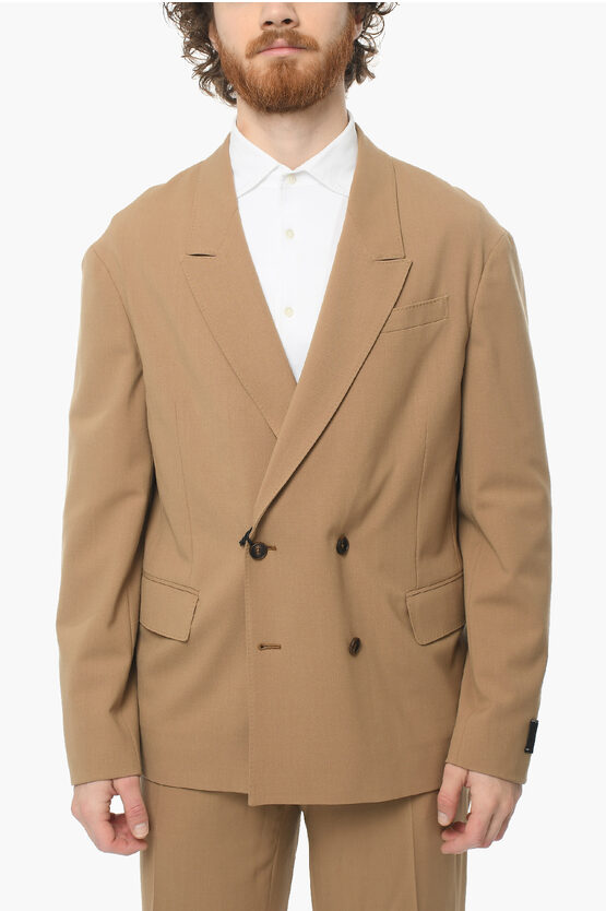 Ermenegildo Zegna ZZEGNA Wool-blend Double-breasted Suit with Peak Lapel men - Glamood Outlet